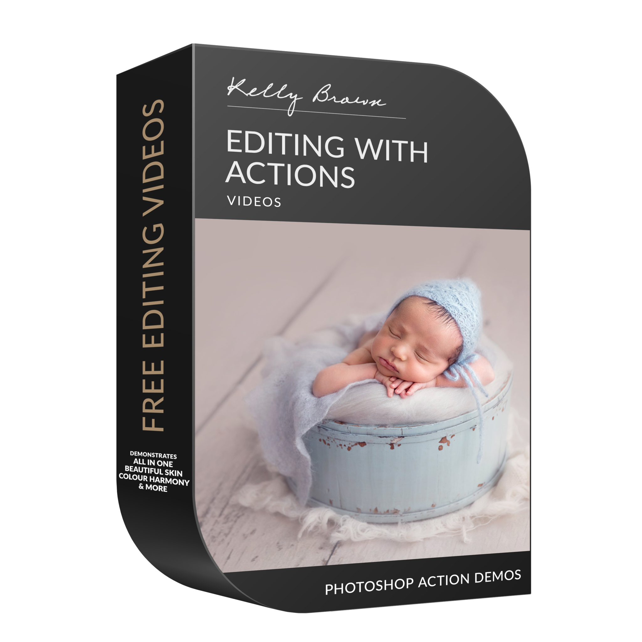 Editing with Actions - Newborn Posing